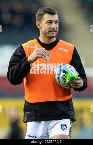 Handré Pollard of Leicester Tigers during the Gallagher Premiership ...