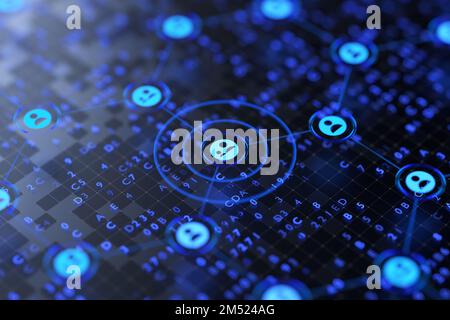 Social communication and networking. Mixed media Stock Photo - Alamy