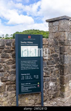 Sawley Abbey in Sawley, near Clitheroe, Lancashire Stock Photo - Alamy