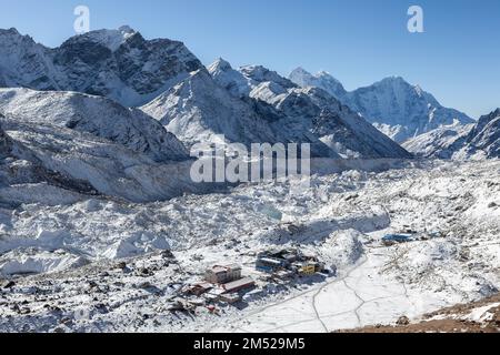 Gorak shep village, village near Mount Everest base camp, Khumbu valley ...