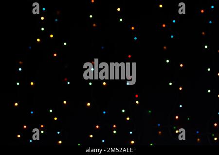 Background With Natural Bokeh And multi color lights Stock Photo - Alamy