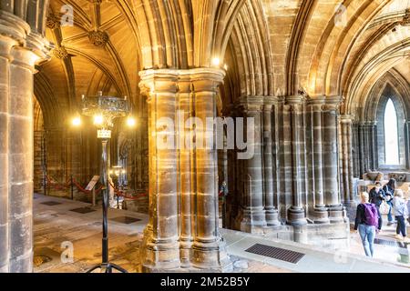 Glasgow Cathedral parish church, oldest building in Glasgow, interior ...