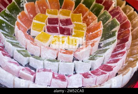 Load of traditional turkish delight lokum candy Stock Photo - Alamy