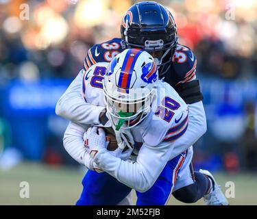 Chicago Bears cornerback Josh Blackwell (39) walks off the field after ...