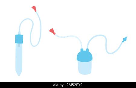 nose nasal aspirator cartoon vector illustration Stock Vector Image ...
