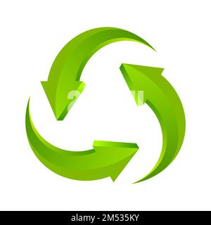 bright Circle Arrows Flow Icon. vector illustration colorful life cycle ...