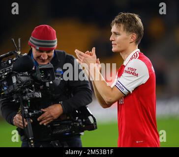 Arsenal's Martin Odegaard after the Premier League match at the ...
