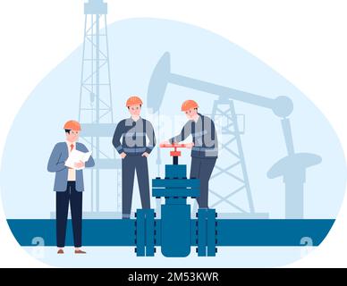 Oil rig worker vector cartoon Stock Vector Image & Art - Alamy