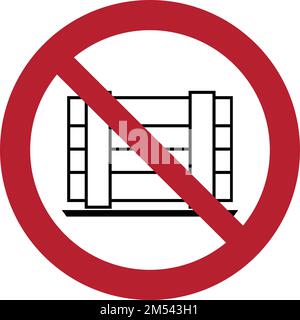 ISO 7010 P023 – Do not obstruct. Do Not Obstruct Symbol Sign, Vector ...