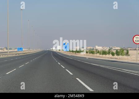 The Dukhan Highway in Qatar Stock Photo - Alamy