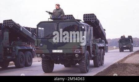 Bergen. Field parade of the Bundeswehr on the 30th anniversary of the ...