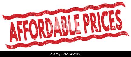 AFFORDABLE PRICES text written on red rectangle stamp sign Stock Photo ...