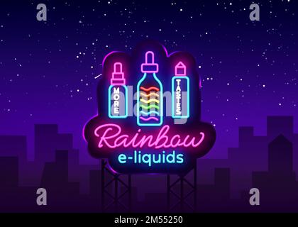 vape shop logo with rainbow smoke Stock Vector Image & Art - Alamy