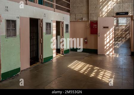 Interior of Alcatraz, the infamous maximum security prison on Alcatraz ...