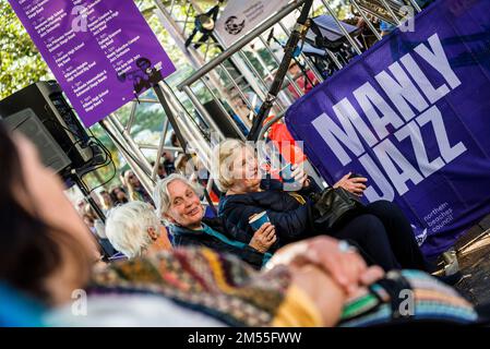 Old ladies at Manly Jazz Festival, Sydney, NSW, Australia Stock Photo ...