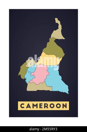 High detailed isolated map - Cameroon Stock Vector Image & Art - Alamy