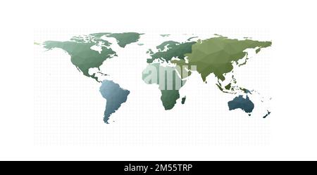 World, continents bold outline map. Glossy red border with soft shadow ...