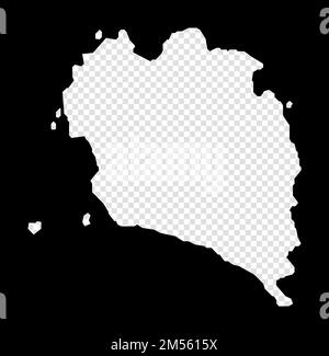 Stencil map of Thailand. Simple and minimal transparent map of Thailand ...