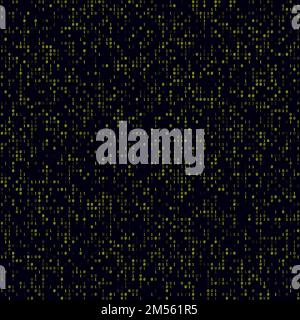 Digital background. Yellow sparse binary background. Medium sized seamless pattern. Powerful ...