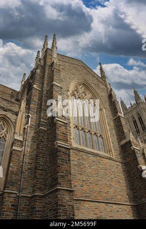 The exterior of Duke University Chapel, an iconic landmark on the ...