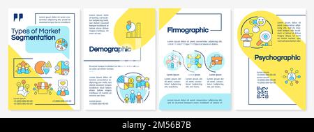 Types of market segmentation brochure template Stock Vector Image & Art ...