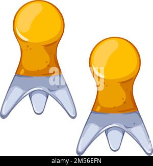 Ear plug color line icon. Disability. Isolated vector element. Outline ...