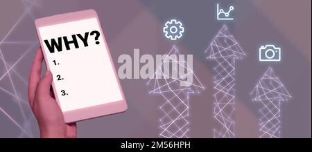 Conceptual caption Why. Business showcase Asking for what reason and ...