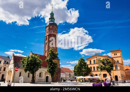 Chapel of St. George with the Hausmann Tower, Luckau, Brandenburg ...
