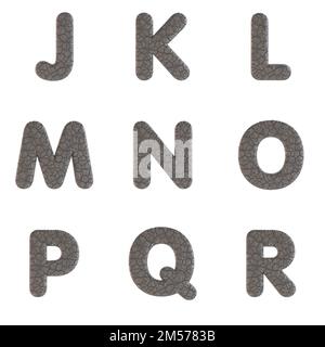 3D Render Set of Elephant Font including Letters, Numbers and ...