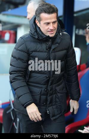 Fulham manager Marco Silva during the Premier League match at the ...
