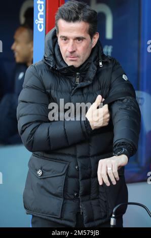 Marco Silva manager of Fulham during the Premier League match Fulham vs ...