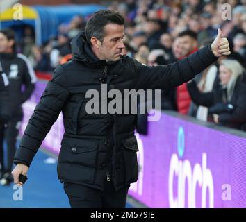 Fulham manager Marco Silva during the Premier League match at the ...