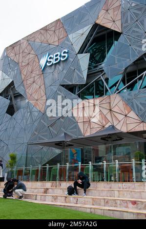 Melbourne Australia,Federation Square,SBS Television & Radio ...