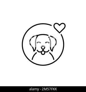 Dog social media avatar with like, message and repost symbols. Pixel ...