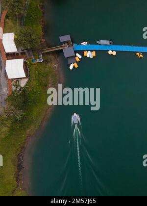 Blue Lake located at Bau district 45 minute driving from Kuching city ...