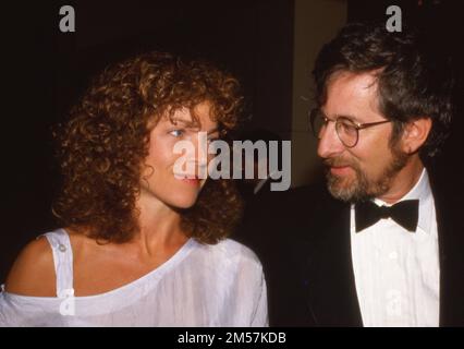 Steven Spielberg and Amy Irving at Giorgio Armani's Spring-Summer '88 ...