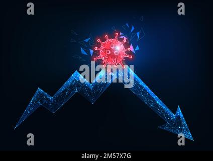 Futuristic global lockdown due to coronavirus COVID-19 disease with ...