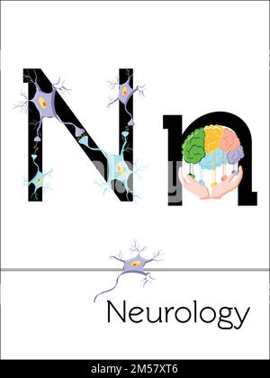 Letter N and Neuron logo / icon design Stock Vector Image & Art - Alamy