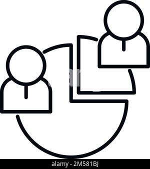 Election pie chart icon outline vector. Vote poll. Paper public Stock ...