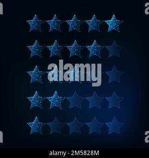 Five stars rating, luxury service, client satisfaction concept ...