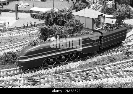 : A model of a streamlined Coronation class locomotive Stock Photo - Alamy