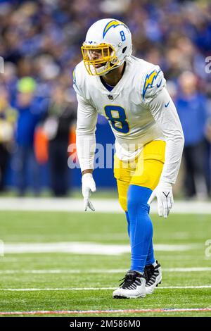 Los Angeles Chargers linebacker Kyle Kennard looks on during the NFL ...