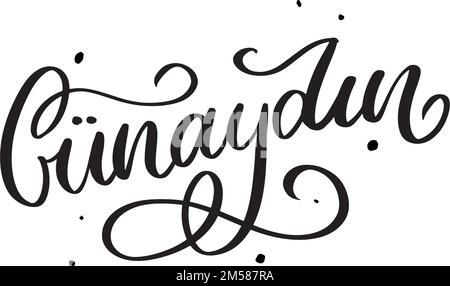 Good morning letter in abstract style on black background. Creative ...