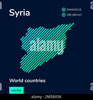 Location of Syria on the world map, marked with Syria flag pin ...