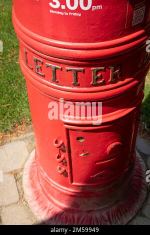 An ancient Post Box at Richmond Village, Tasmania, Australia Stock ...