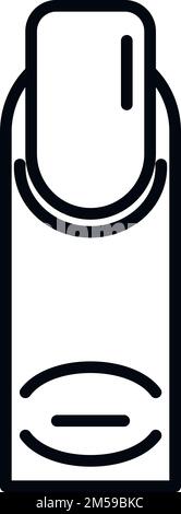 Nail finger after spa icon outline vector. Manicure beauty. Care salon ...