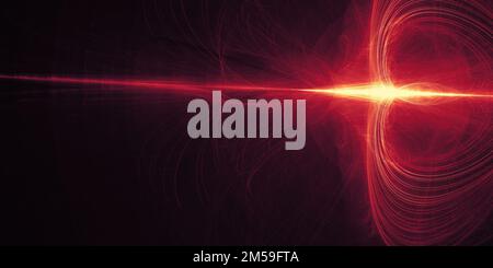 Glint cosmic rays. Neon wind lines. Detailed fractal graphics. Glow effect. Power energy. Rays ...