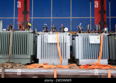 The transformers were provided to Ukraine as humanitarian aid from the ...