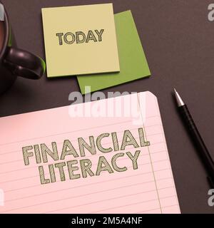 Conceptual caption Financial Literacy, Business approach Understand and ...