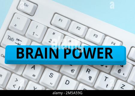 Writing displaying text Brain Power, Concept meaning Ability to ...